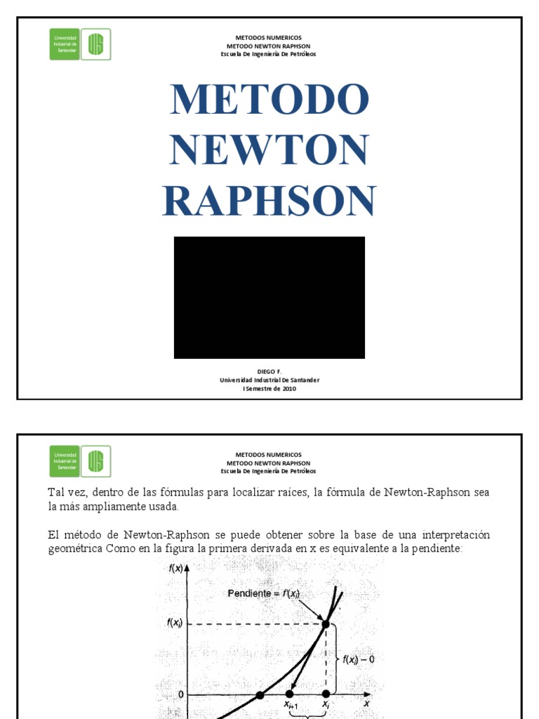 Metodo de Newton Raphson | PDF | Objetos matemáticos | Matemáticas Aplicadas