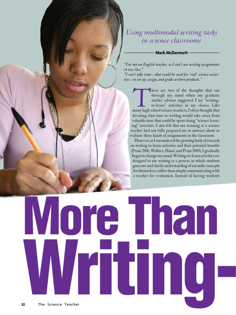 More Than: Writing-to-Learn | PDF | Educational Assessment | Teachers