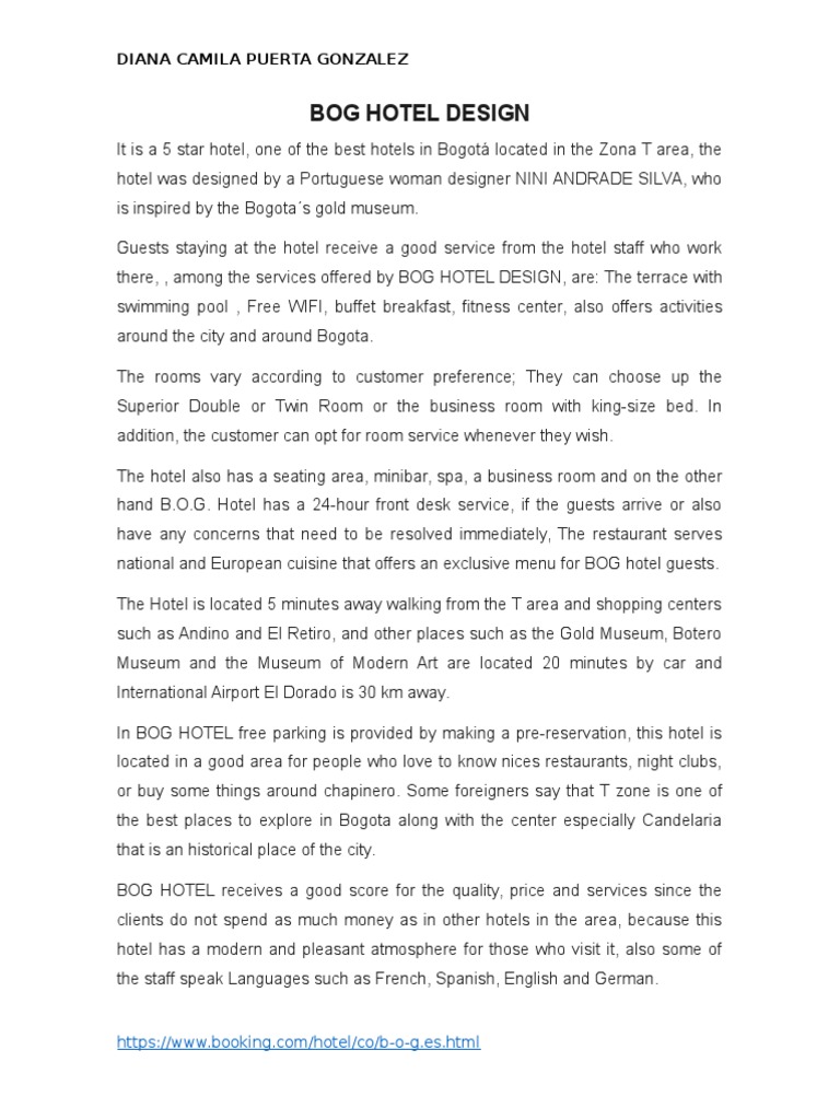 Bog Hotel Design | PDF