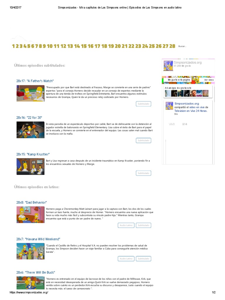 Simpsonizados - Mira Capítulos de Los Simpsons Online - Episodios de ...