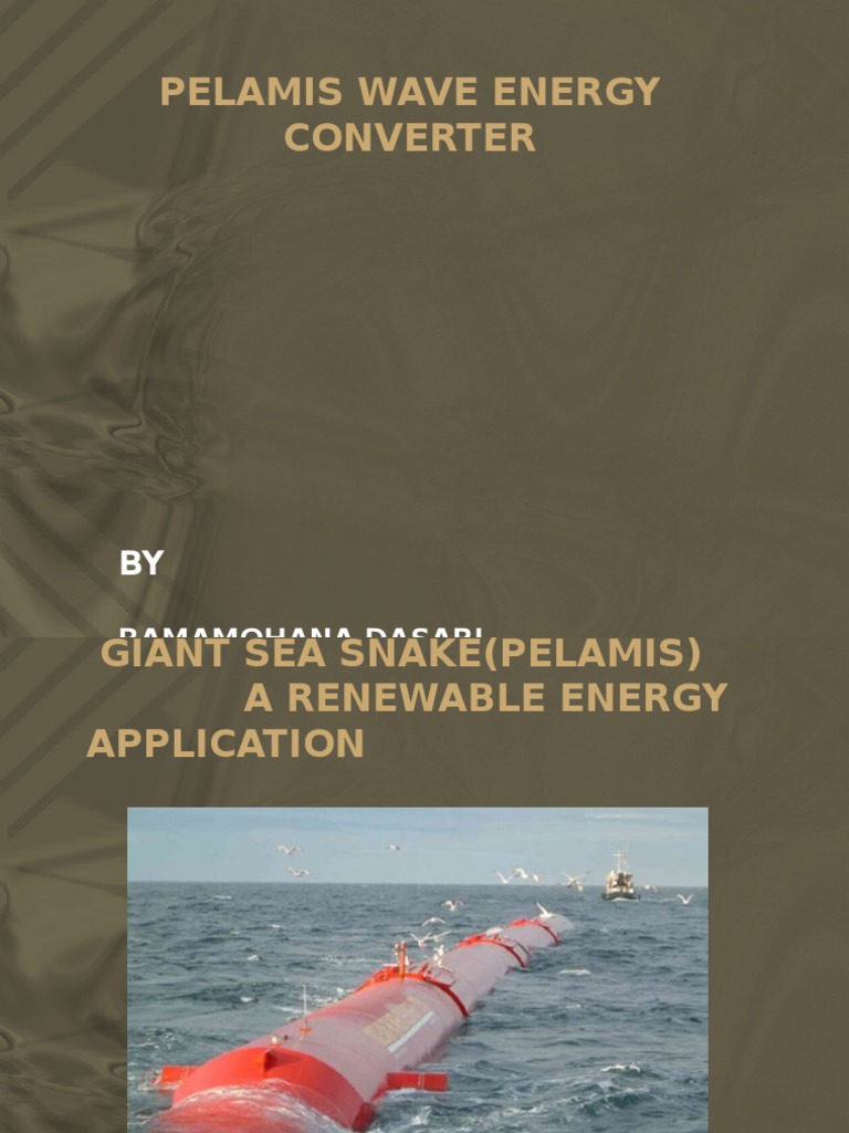 Pelamis Wave Energy Converter (Le202) | PDF | Physical Universe | Nature