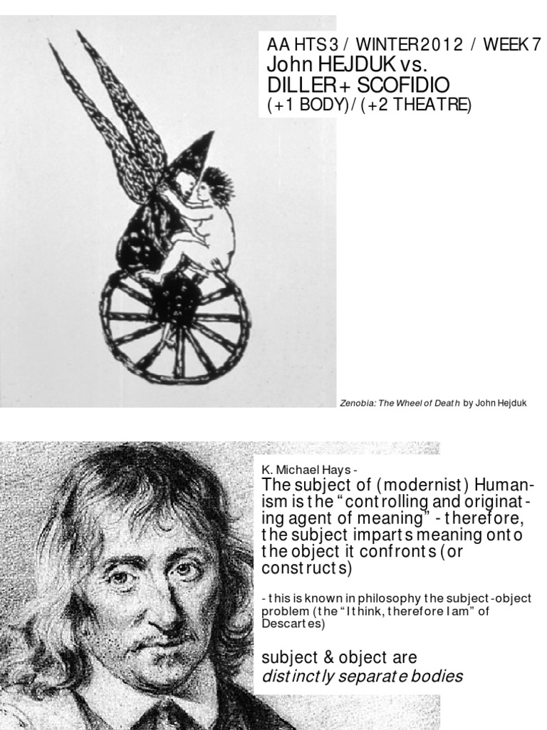 Hts3 t2 w6 Hejduk Diller Scofidio Lecture | PDF | Cyborg | Science