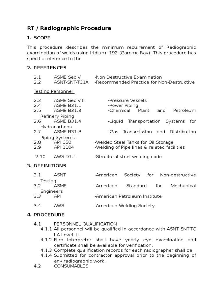 Radiography Testing Guide | Nondestructive Testing | Pipe (Fluid ...