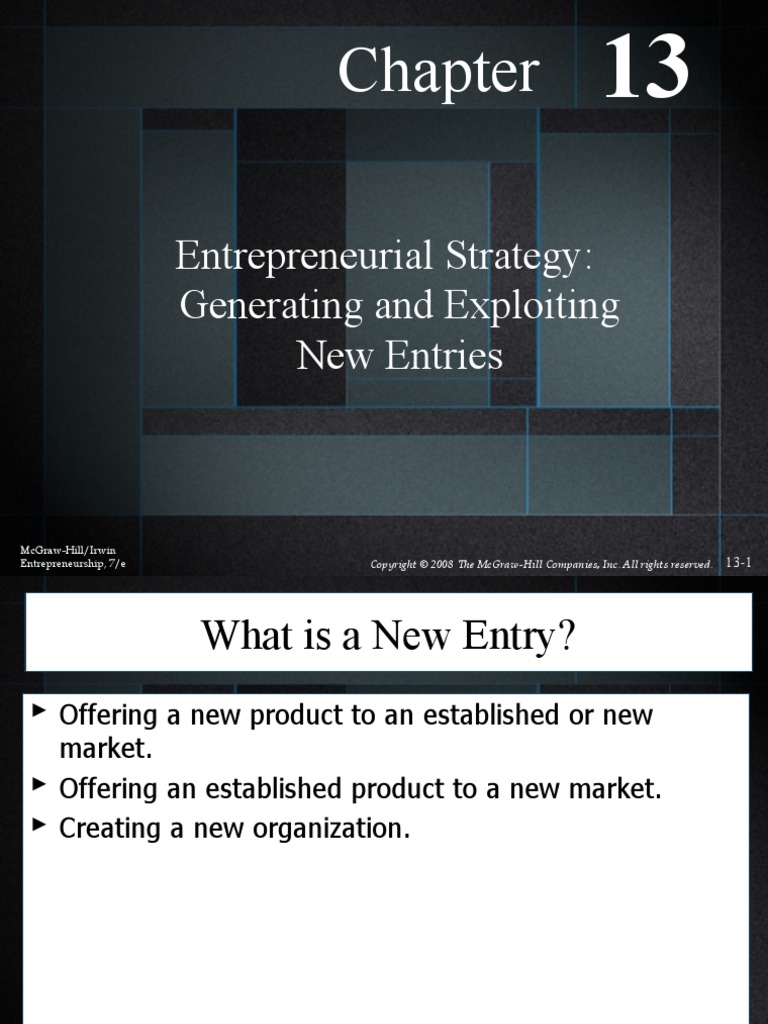 Techno 13-Entrepreneurial Strategy | PDF | Entrepreneurship ...
