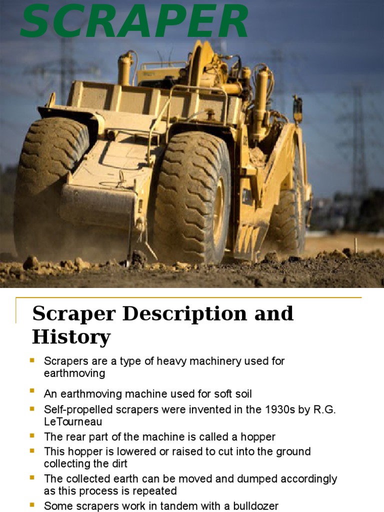 Scraper | PDF | Tractor | Soil