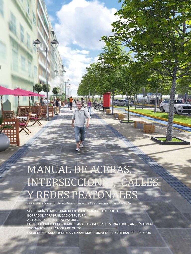 Manual de Aceras, Calles, Intersecciones y Redes Peatonales A4 | PDF ...