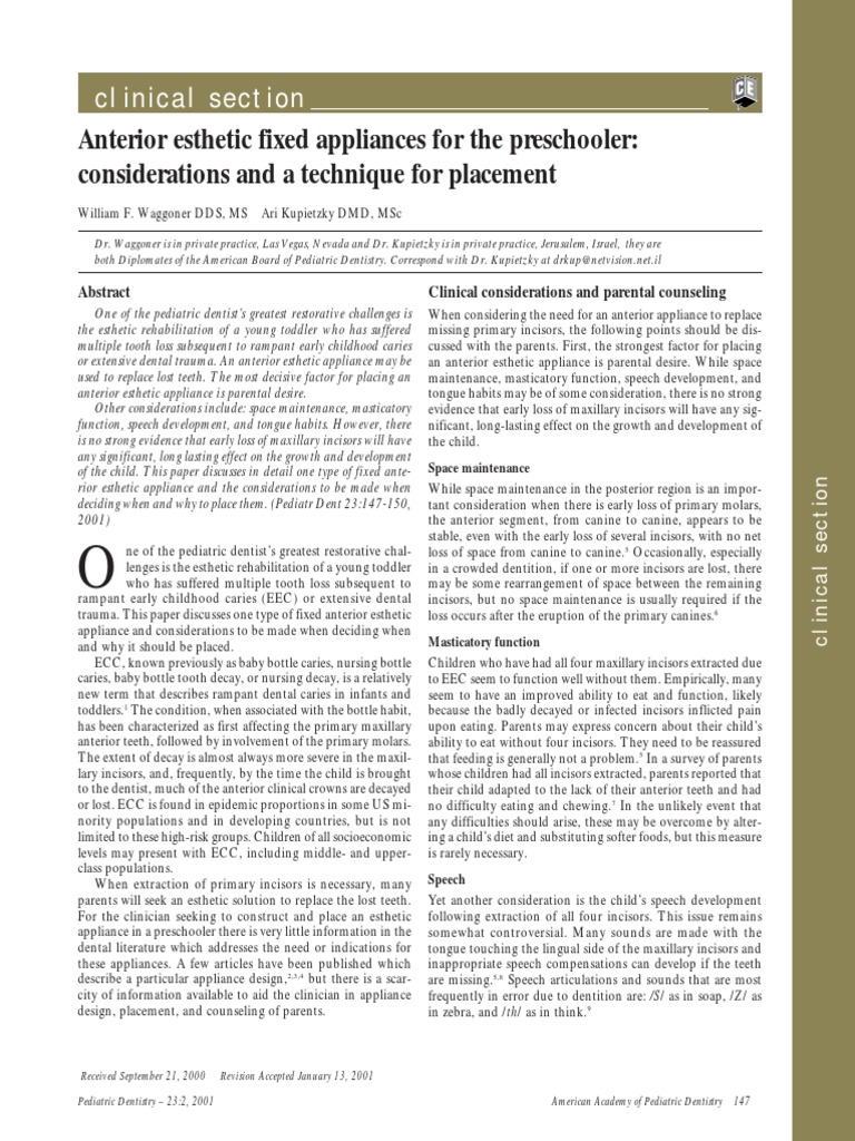 Groper's Appliance | Dentistry | Dentistry Branches