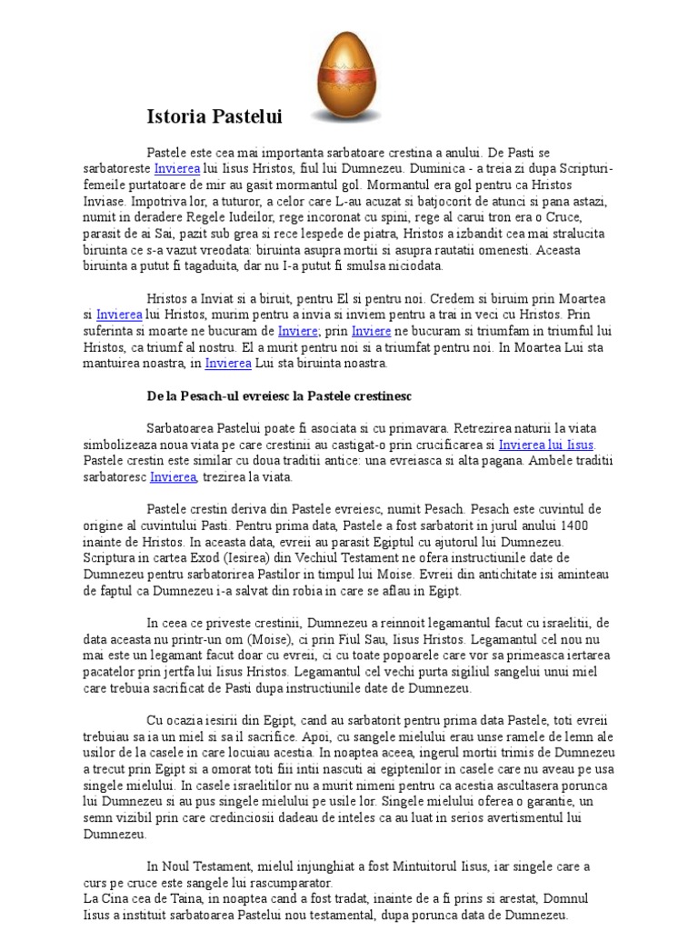 Istoria Pastelui | PDF
