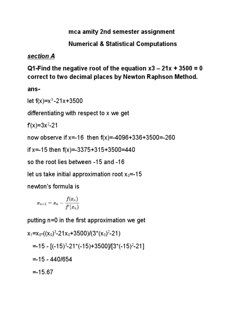 Numerical & Statistical Computations | PDF | Matrix (Mathematics ...