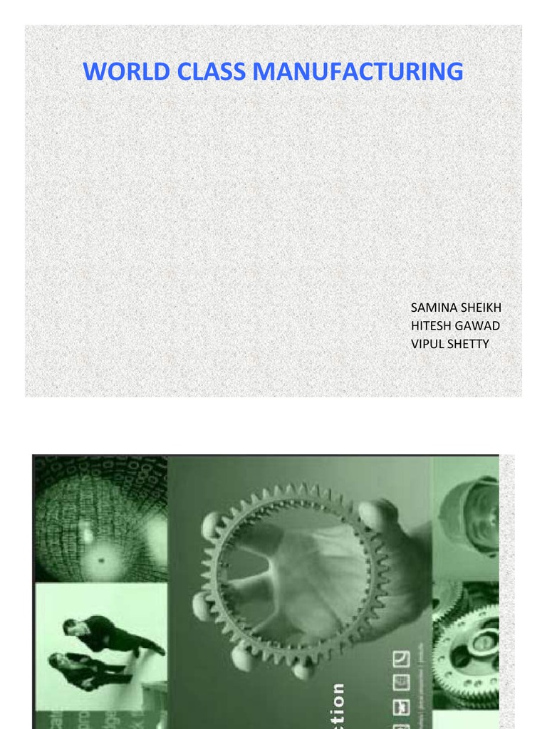 World Class Manufacturing | PDF | Lean Manufacturing | Industries