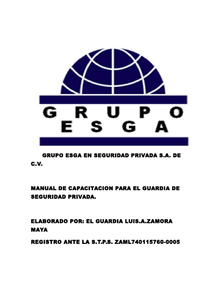 Grupo Esga en Seguridad Privada S | PDF | Autodefensa | Seguridad