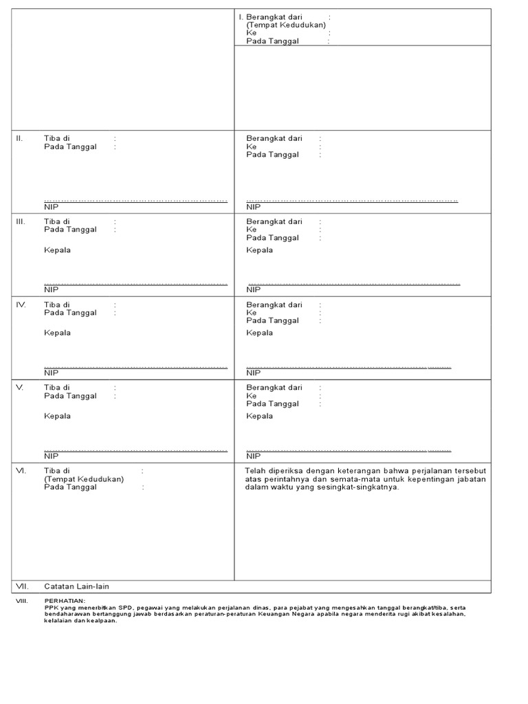 Blanko SPPD Apbn | PDF