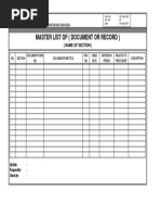 External Document Master List ISO 9001 | PDF | Technology & Engineering