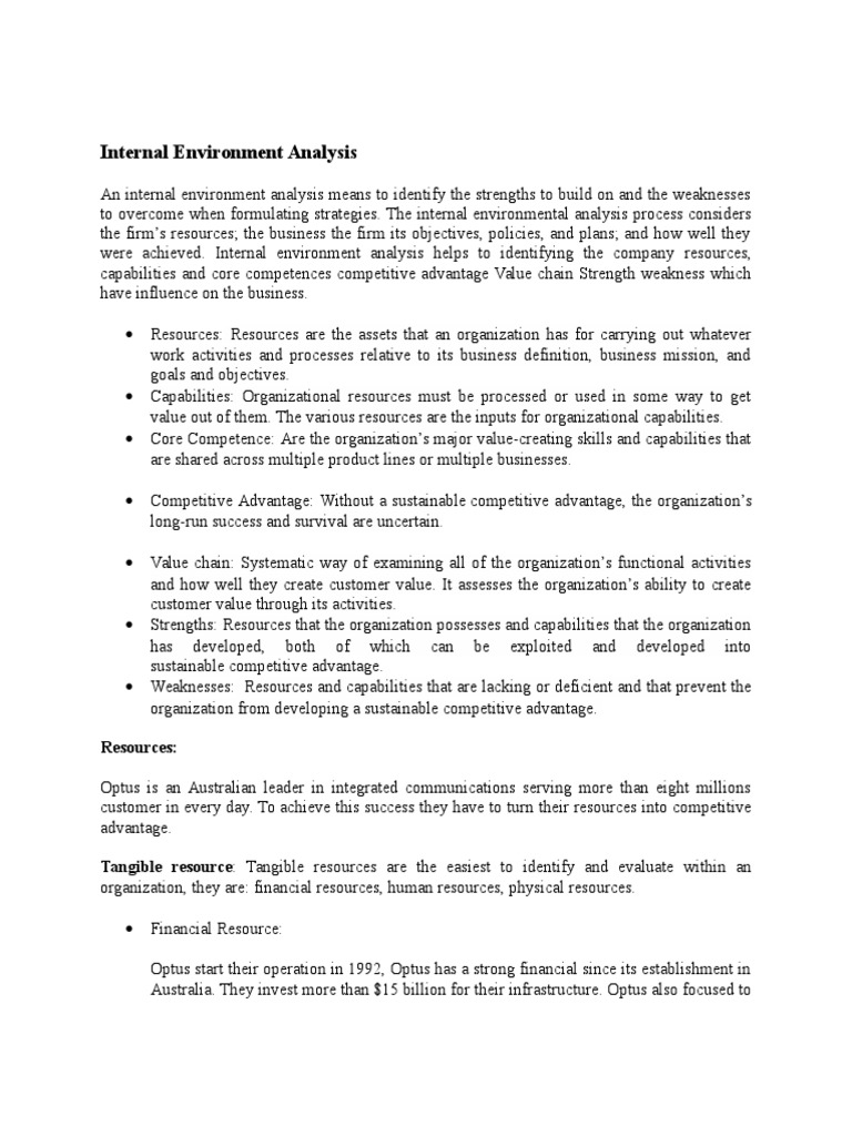 Optus Internal Strategy Insights | PDF | Resource | Competence (Human ...