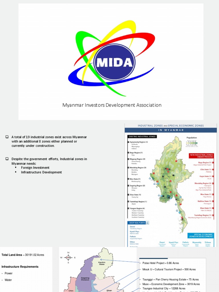 Myanmar Industrial Zones Overview | PDF | Myanmar | Industries