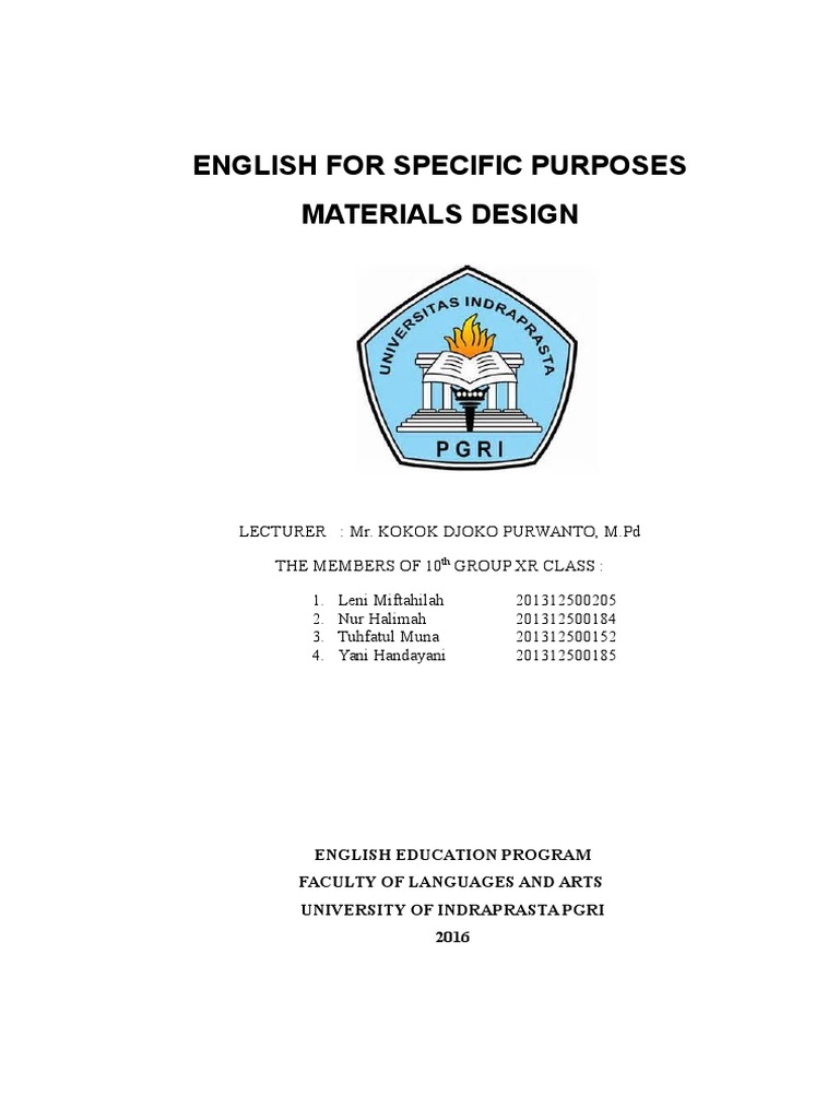 Paper Esp - Materials Design | PDF | Reading Comprehension | Learning
