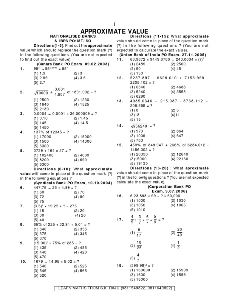 Approximate Valuesand Simplification For Bank Po | PDF | Economy Of ...