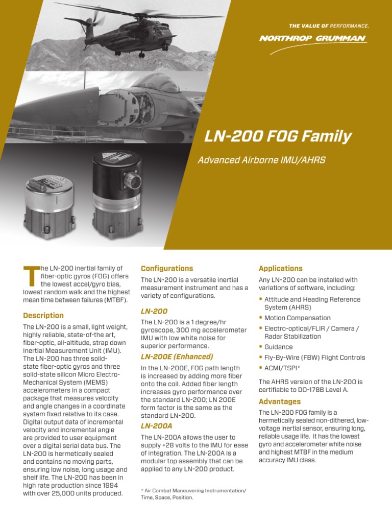ln200 PDF | PDF | Inertial Navigation System | Gyroscope