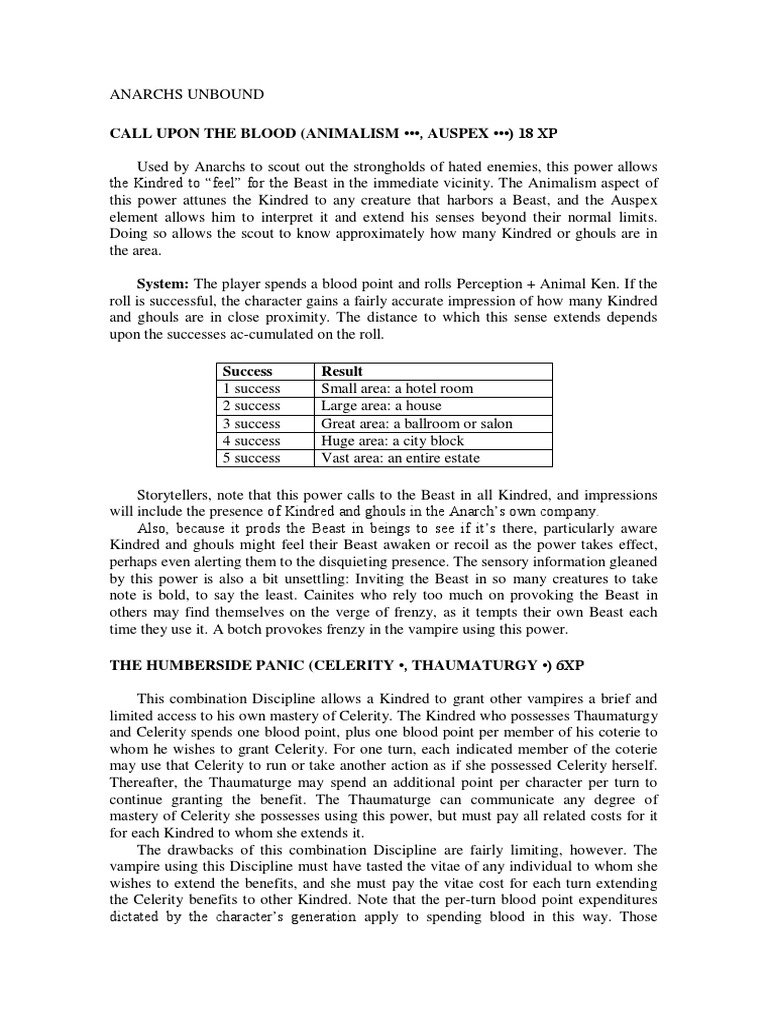 Vampire V20 - Combination Disciplines | PDF | Necromancy | Proxy Server