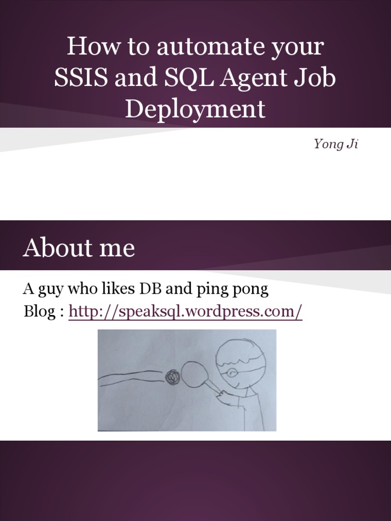 How To Automate SSIS and SQL Agent Job Deployments | PDF | Microsoft Sql Server | Computer ...