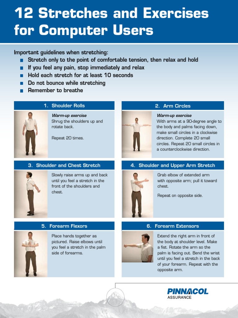 Office Ergonomics - 12 Stretches and Exercises for Computer Users.pdf ...