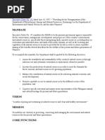 DENR Functions and Responsibilities | PDF | Resource | Conservation Biology