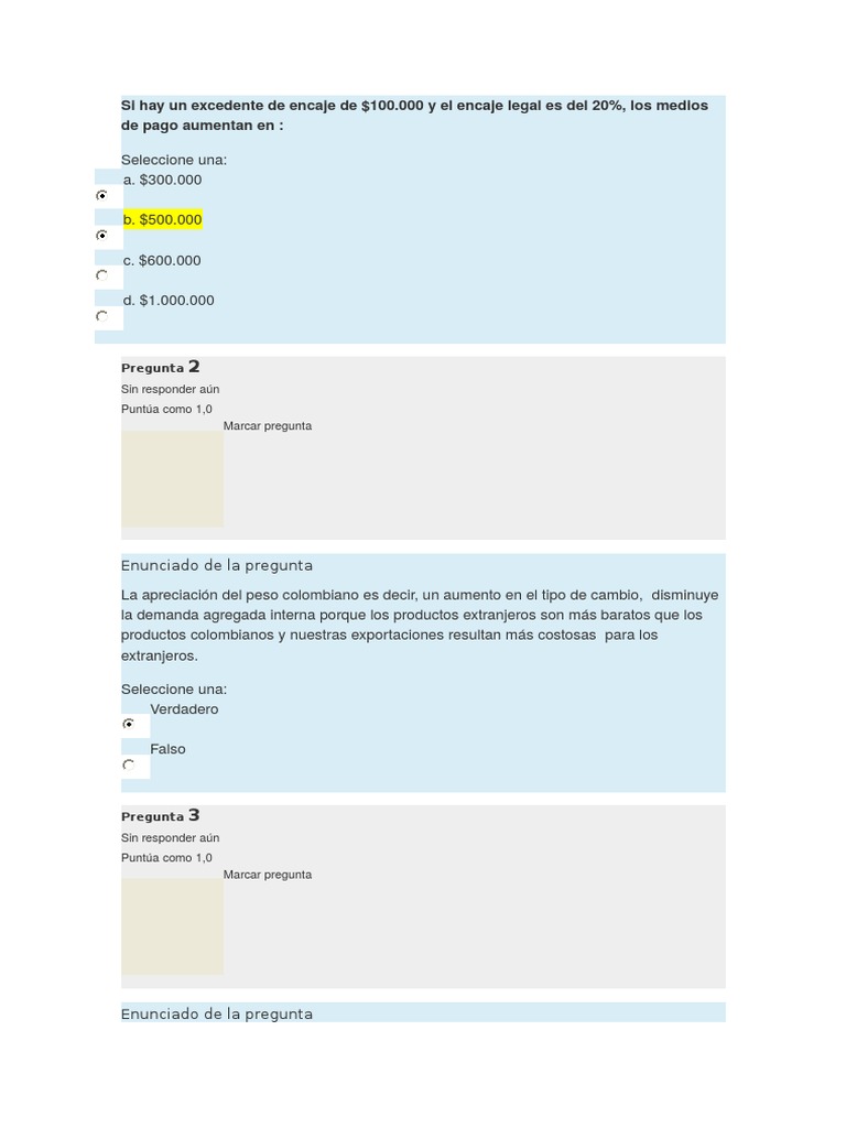 Examen Final Moneda y Banca | PDF | Tipo de cambio | Empleo pleno