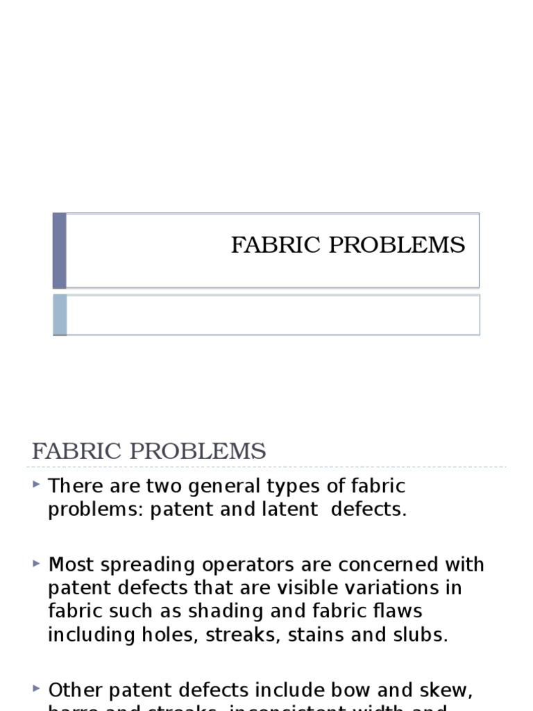 Fabric Defects & Inspection | PDF | Textiles | Yarn
