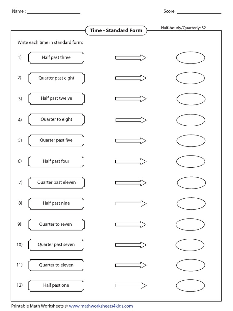Converting Times to Standard Form: A Key to Solving a Time Conversion ...