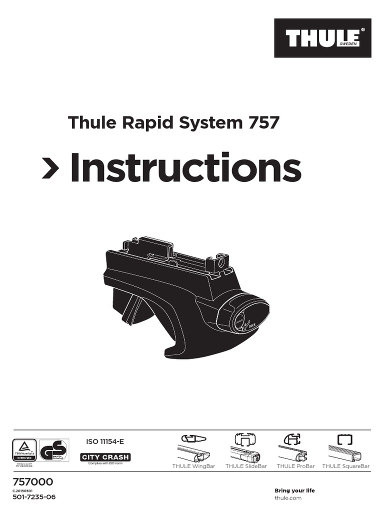 Thule Rapid System 757 v06 PDF | PDF