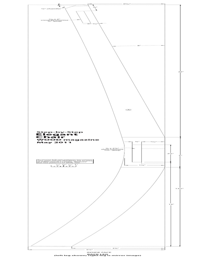 Chair Leg Pattern | PDF | Home & Garden