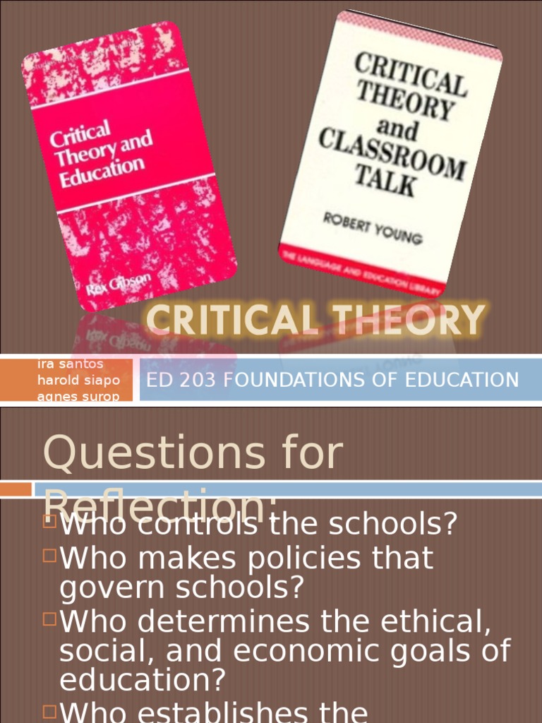 Critical Theory-PPT-33 | PDF | Frankfurt School | Critical Theory