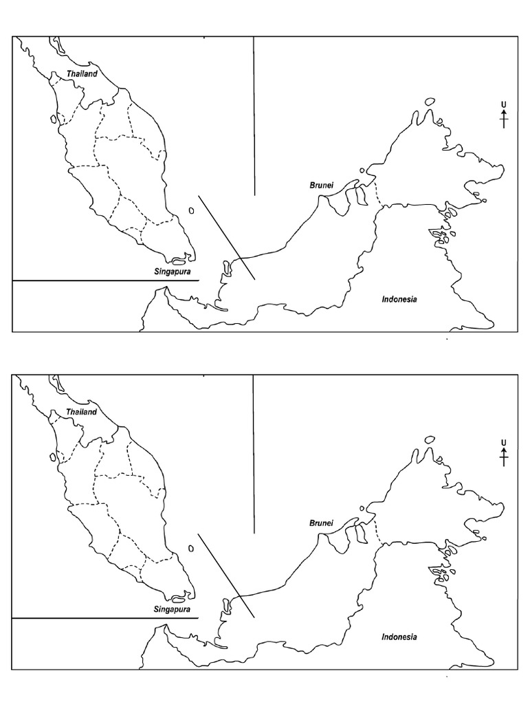 Peta Kosong Malaysia Edit | PDF