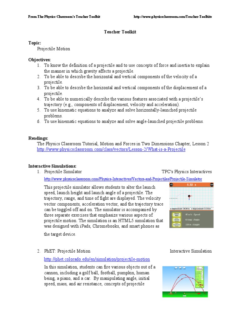 Projectile Motion | PDF | Trigonometric Functions | Trajectory