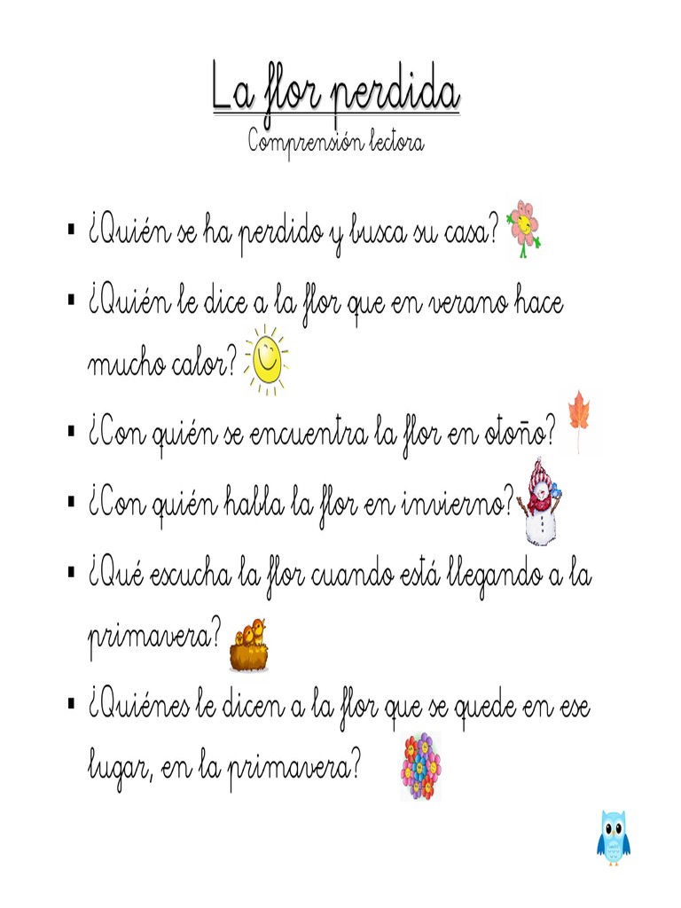 Comprensión Lectora Preguntas | PDF