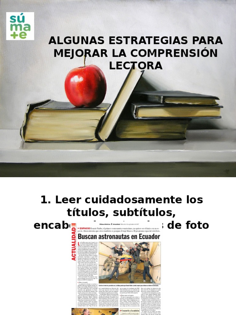Estrategias para Comprension Lectora | PDF