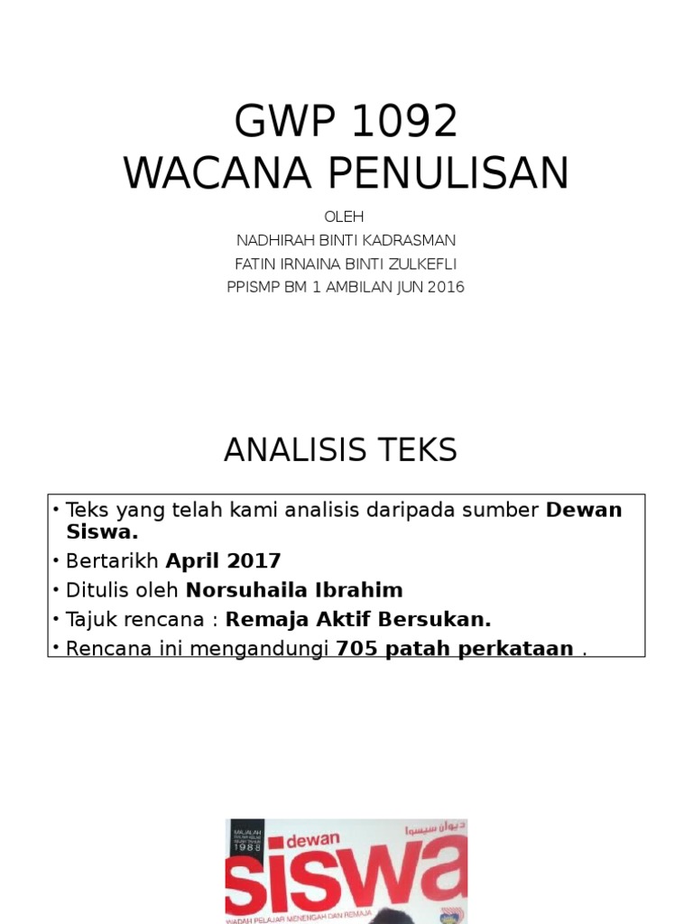 GWP 1092 Tugasan 3 | PDF