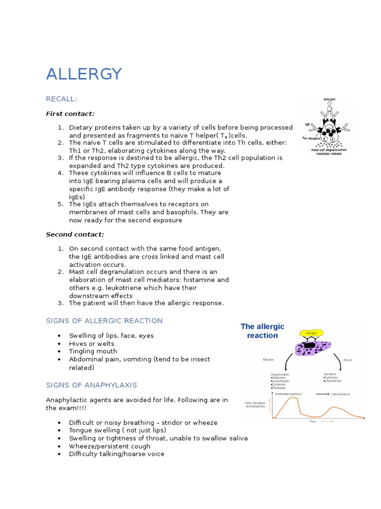 Understanding Food Allergies: A Comprehensive Review of the Immune ...