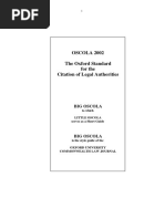 OSCOLA Citation Guide for Ireland | PDF | Case Citation | Citation