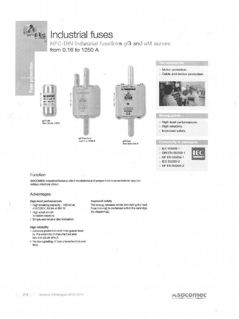 2A Distribution Fuse-Socomec-6012 0002 | PDF