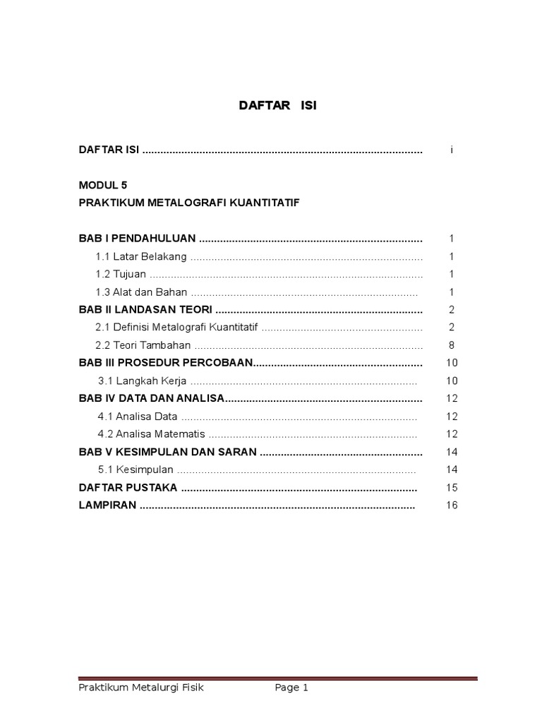5 - Laporan Praktikum Metfis (Metalografi Kuantitatif) | PDF