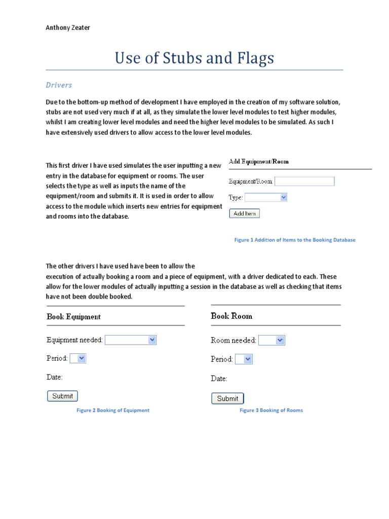 Stubs and Flags in Software Development | PDF | Databases | Boolean ...