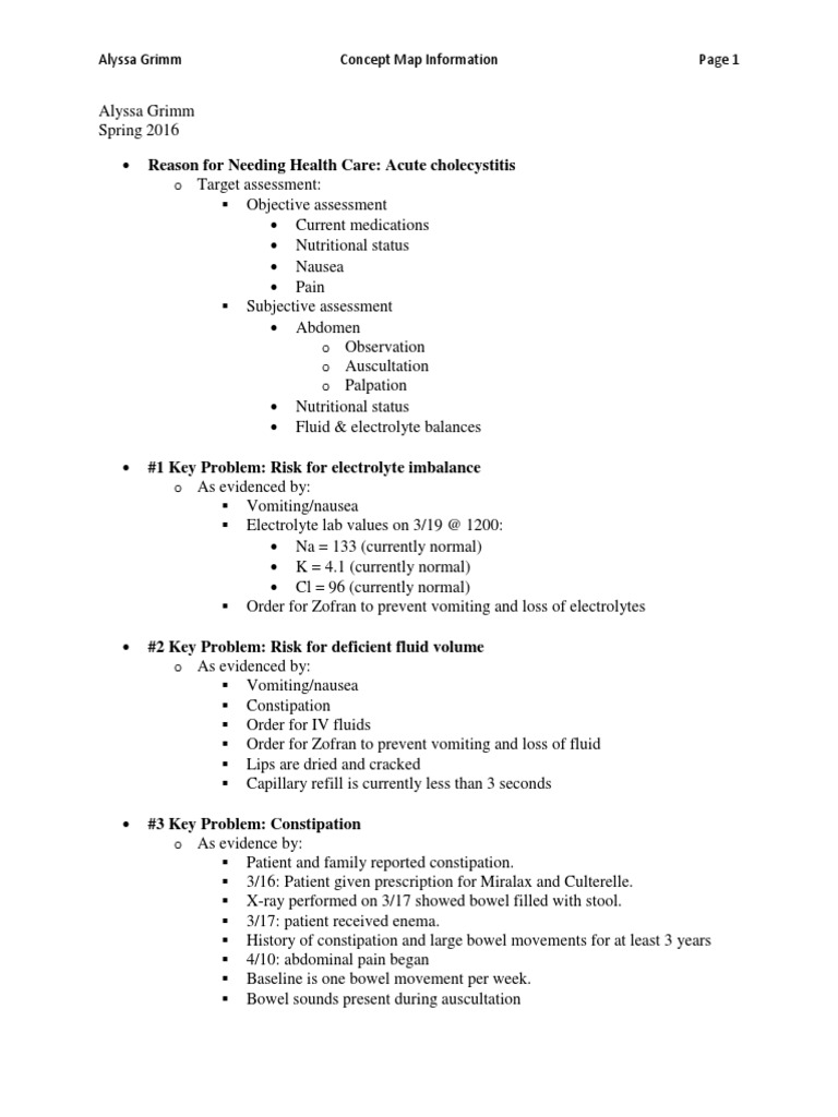 Pediatric Concept Map | PDF | Constipation | Dehydration