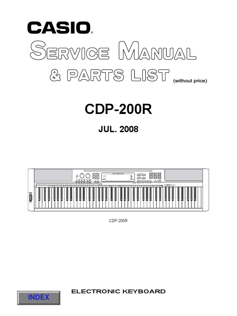 Casio CDP-200R Technical Manual | PDF | Printed Circuit Board | Synthesizer