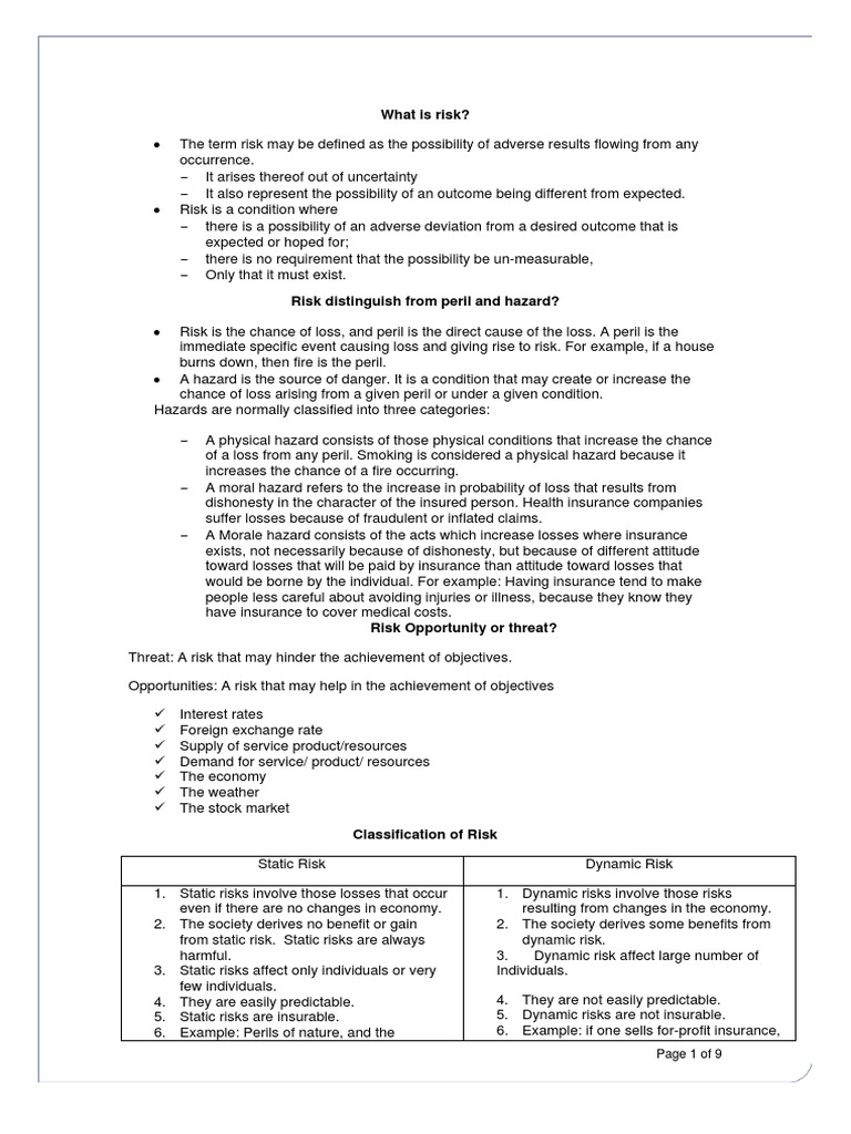 Risk Management | PDF | Risk Management | Insurance