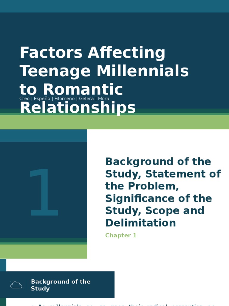 Factors Influencing Teen Relationships | PDF | Adolescence | Millennials