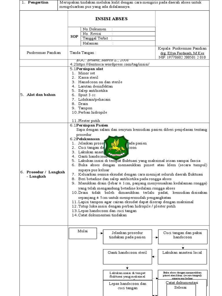 SOP Insisi Abses | PDF