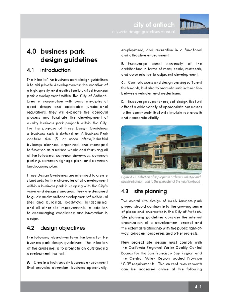 Industrial Park Design Guidelines