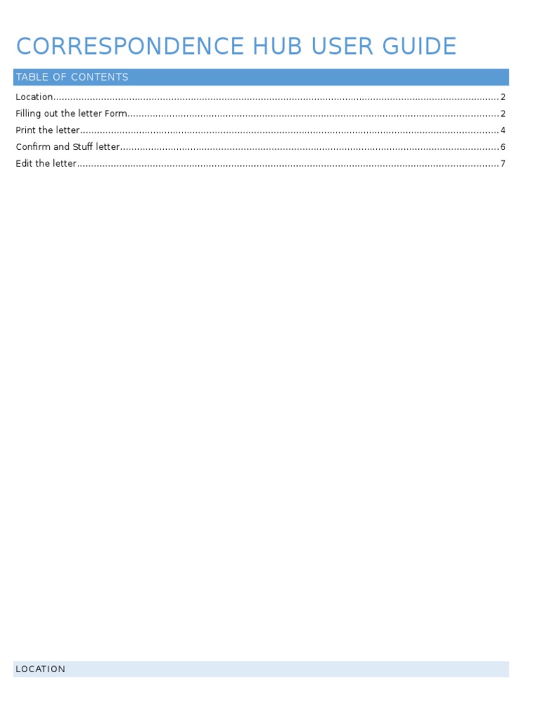 Correspondence Hub User Guide | Download Free PDF | Cyberspace | Computing