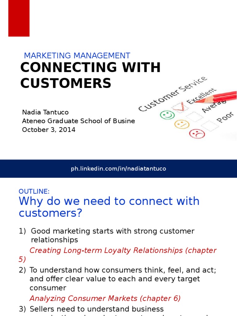 Connecting With Customers | PDF | Consumer Behaviour | Customer ...